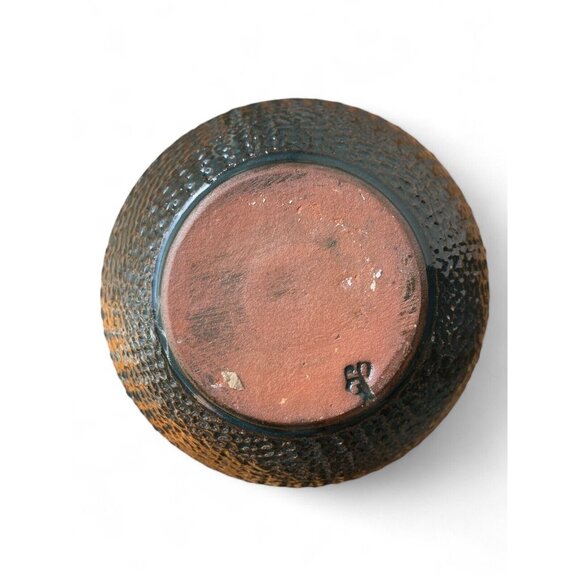 Handmade | Accents | Small Dark Blue And Brown Studio Pottery Pot ...